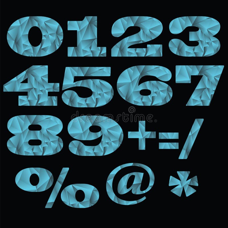 Ice Font Number Seven Stock Illustrations – 53 Ice Font Number Seven ...