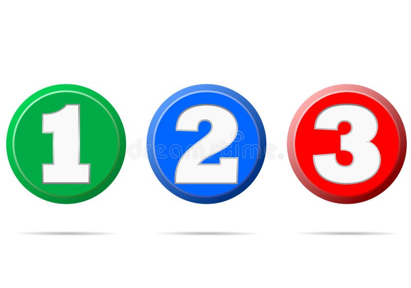 Numbers 1 2 3 - Illustration Stock Illustration - Illustration of rank ...