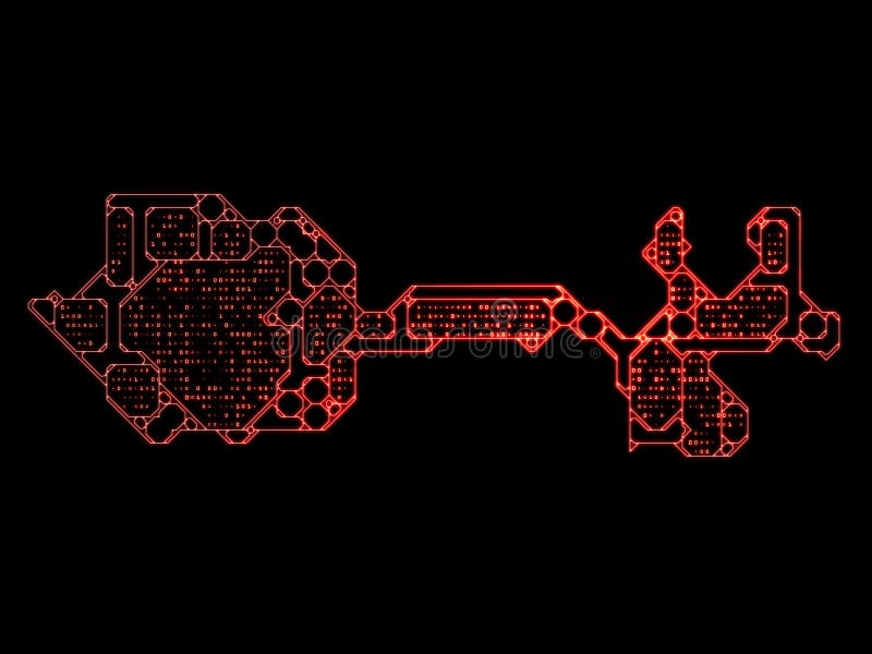 Numbers of Key Code stock illustration. Illustration of break - 33332100