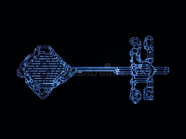 Numbers of Key Code stock illustration. Illustration of dimension ...