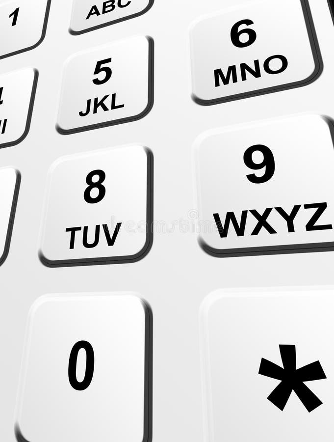 Numbers keyboard stock illustration. Illustration of phone - 10292223