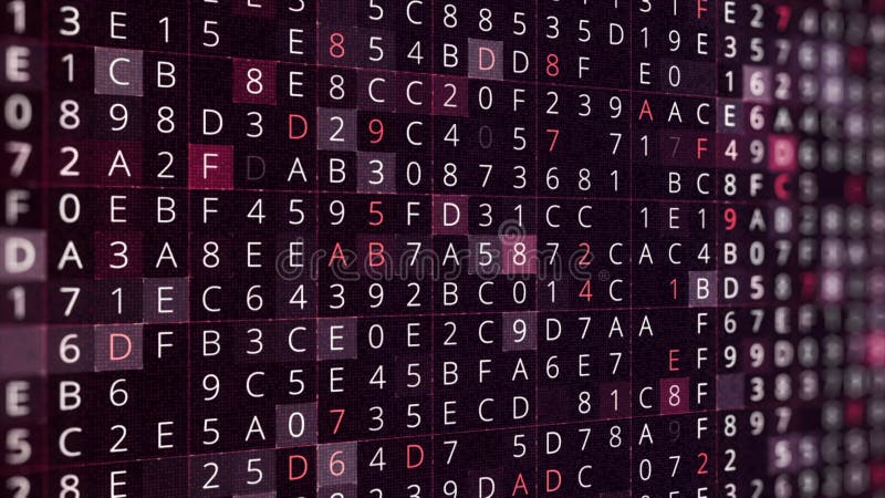 Numbers and Letters Abstract Colorful Background, Seamless Loop ...