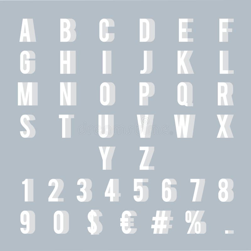 Numbers Letters 3d Alphabet Decoration Element Symbol Set Design Vector ...