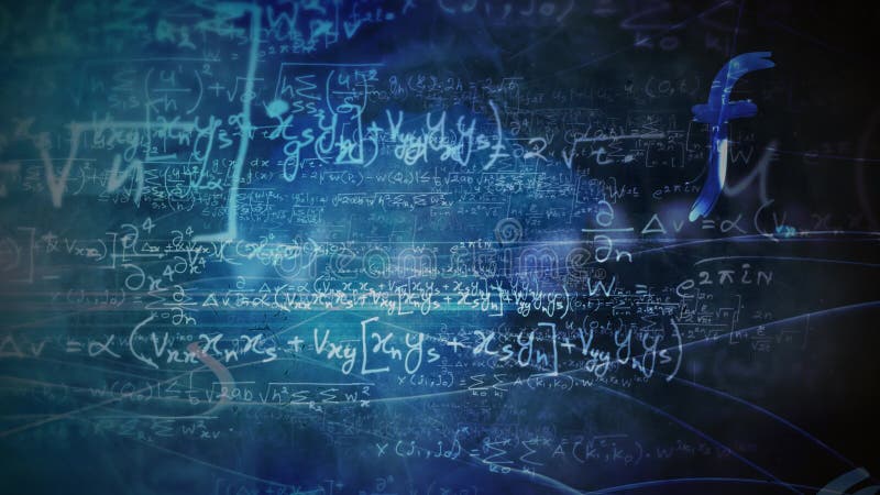 Flying Math Formulas Looped Animated Abstract Background. Stock Video ...