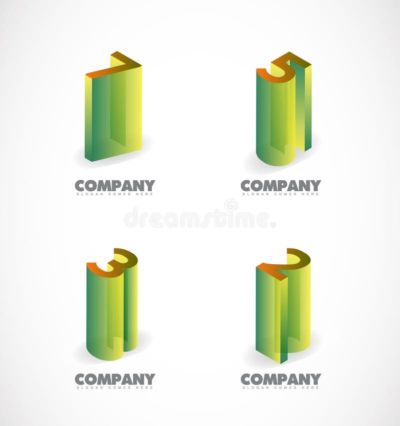 Numbers logo 3d set icon stock vector. Illustration of icon - 58947067