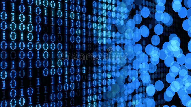 Machine Code 0 and 1 Matrix Background, Computer Digital World Wall ...