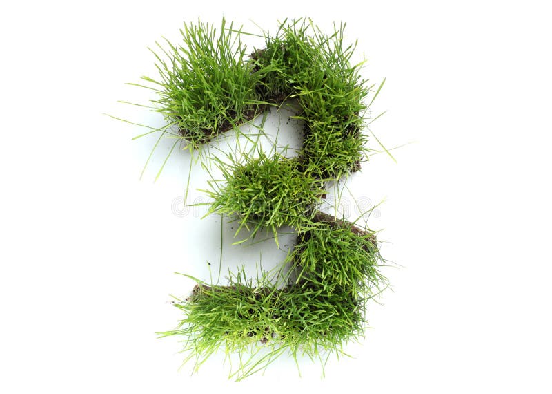 Numbers made of grass stock image. Image of summer, fresh - 9048433