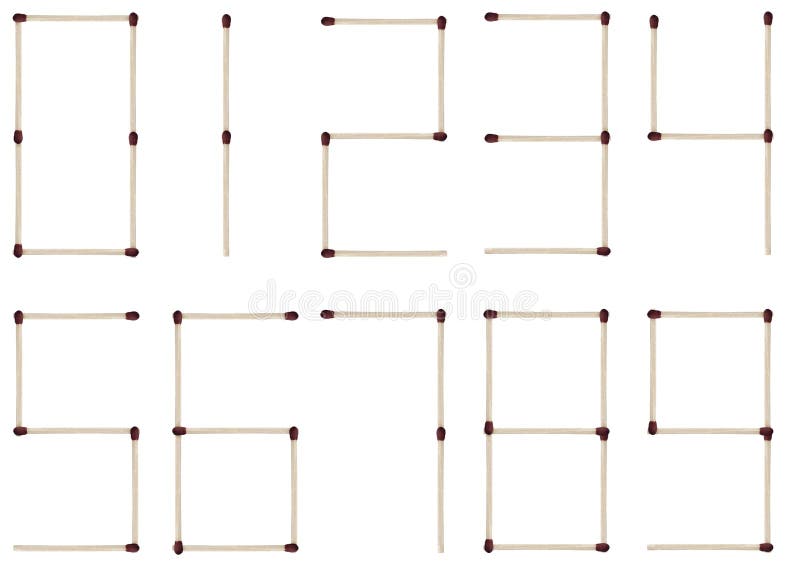 Numbers Made Matches Stock Photos - Free & Royalty-Free Stock Photos ...