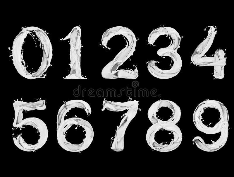 Water Splash Numbers Black Background Stock Photos - Free & Royalty ...