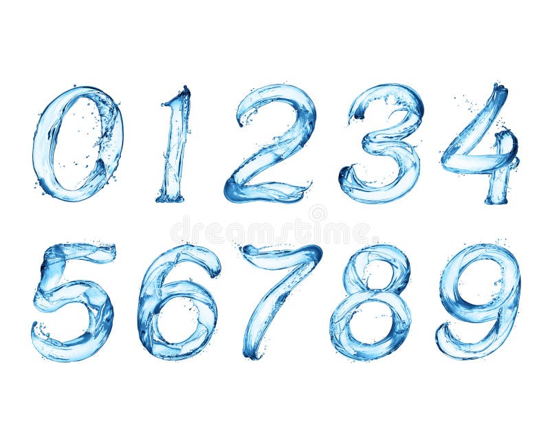 Set of water splashes. stock vector. Illustration of frame - 19308955