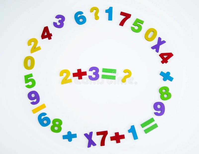 Numbers Math Signs Purple Color Stock Illustrations – 10 Numbers Math ...