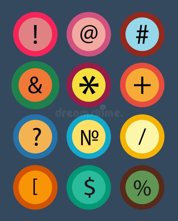 Numbers and Math Symbols stock vector. Illustration of graphic - 77186074
