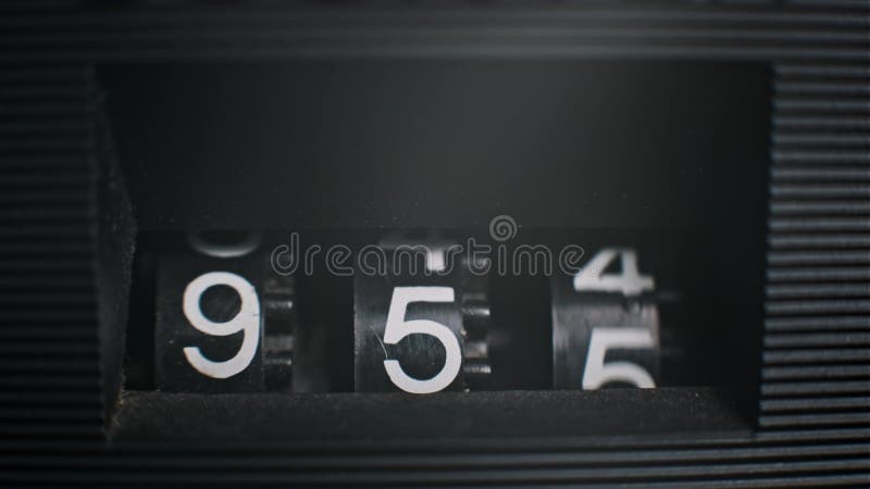 Counter Numbers Roll and Change Stock Footage - Video of increase ...