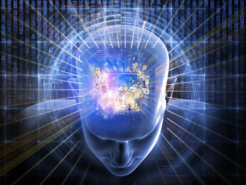 Numbers of the Mind stock illustration. Illustration of composition ...