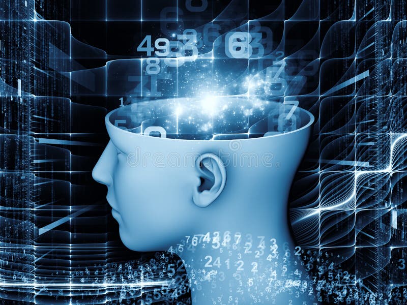 Numbers of the Mind stock illustration. Illustration of composition ...