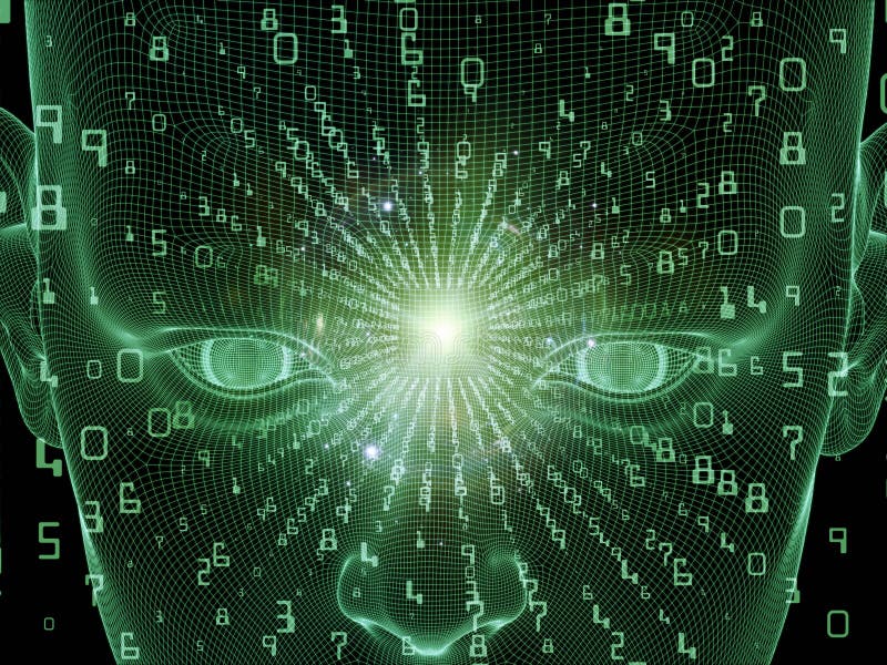 Numbers of the Mind stock illustration. Illustration of composition ...