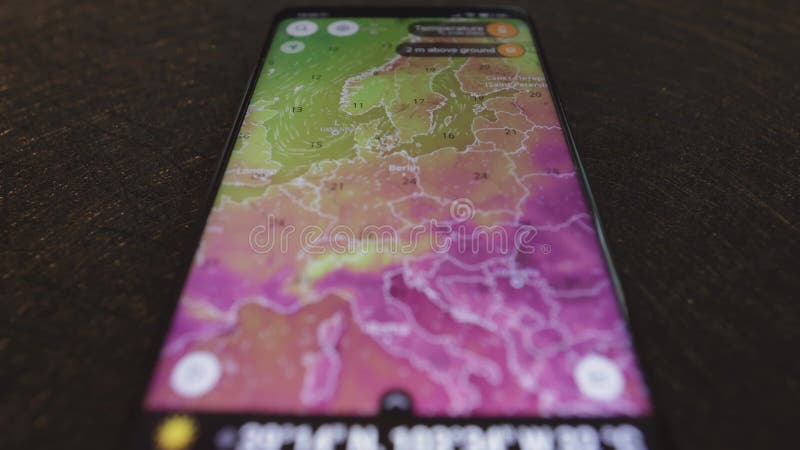 Numbers Mobile Device Green Cyphers Screen Black Background Stock ...