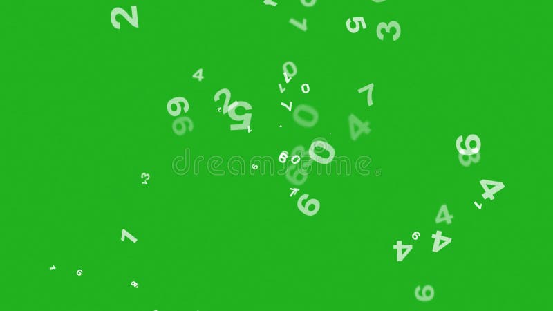 Numbers Moving Up Green Screen Motion Graphics Stock Video - Video of ...