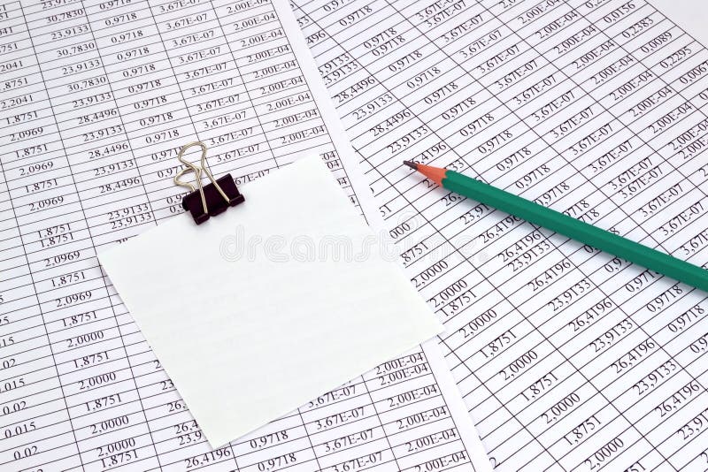 Numbers on Paper and Calculator Stock Photo - Image of occupation ...