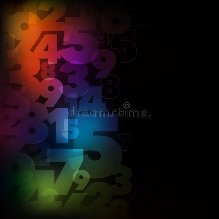 Numbers Number Background stock vector. Illustration of easy - 36597739