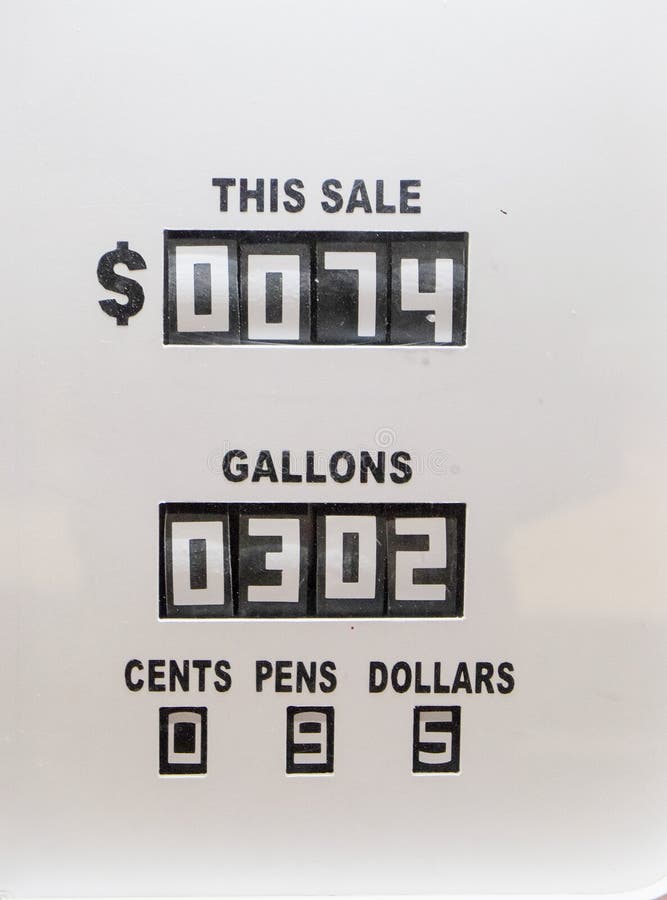Numbers on the Old Gas Station Stock Image - Image of fuel, industry ...