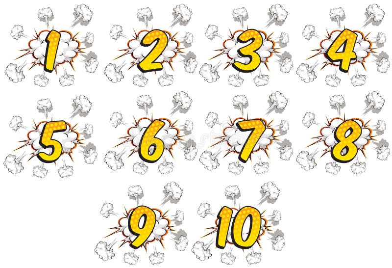 Numbers Exploding Stock Illustrations – 334 Numbers Exploding Stock ...
