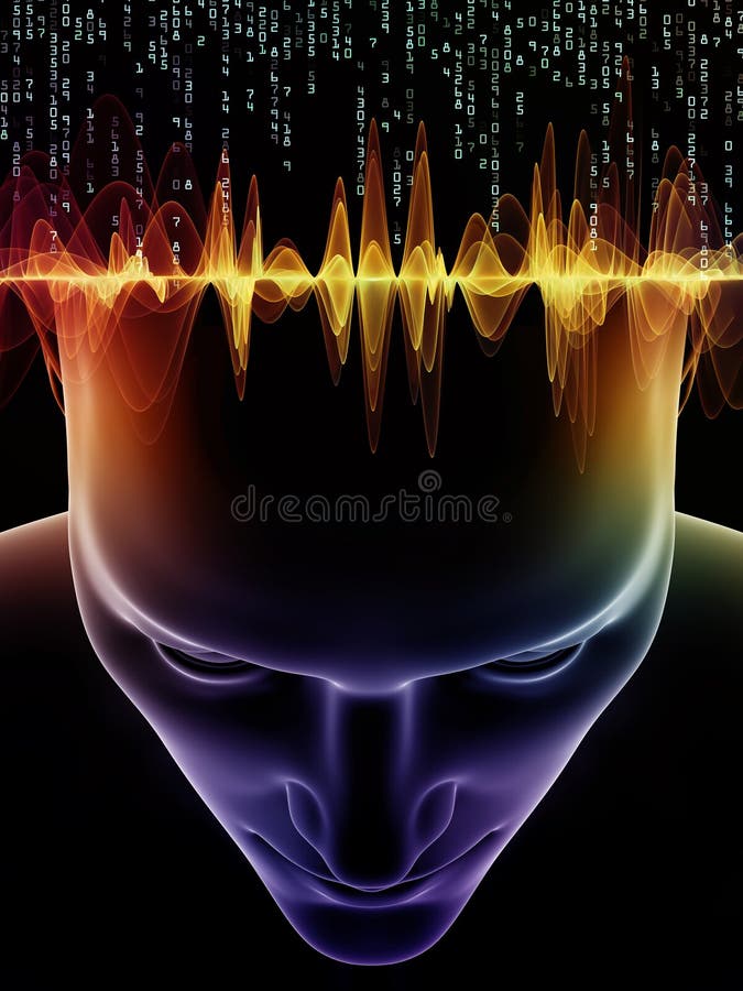 Numbers of the Mind stock illustration. Illustration of composition ...