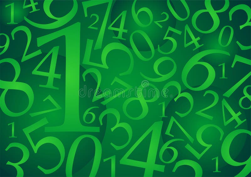 Colorful Numbers Seamless Pattern Stock Vector - Illustration of ...