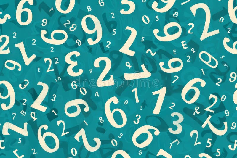 Numbers Pattern Repeating Stock Illustrations – 584 Numbers Pattern ...