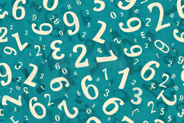 Numbers Pattern Repeating Stock Illustrations – 584 Numbers Pattern ...