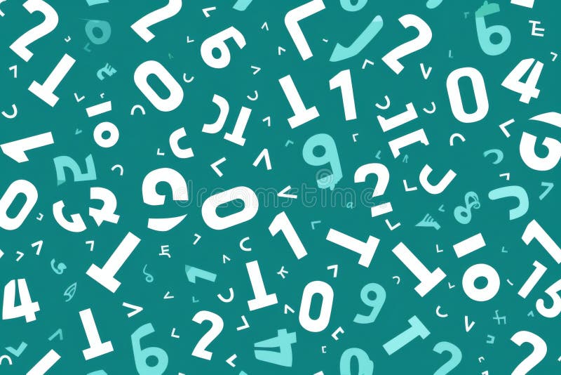 Numbers Pattern Repeating Stock Illustrations – 672 Numbers Pattern ...