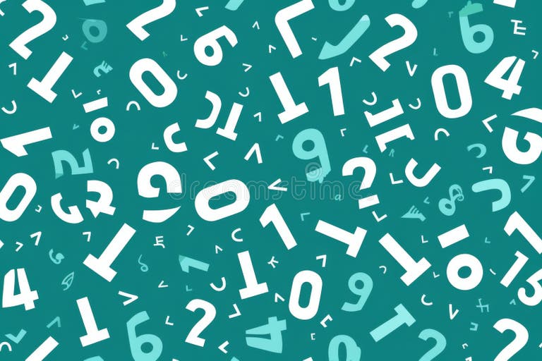 Numbers Pattern Repeating Stock Illustrations – 584 Numbers Pattern ...