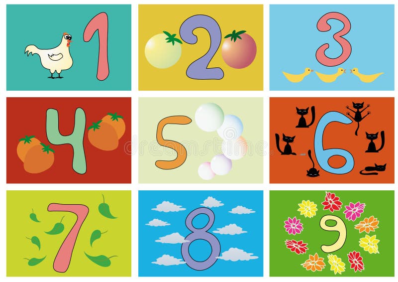 Numbers stock vector. Illustration of figures, design - 36374887