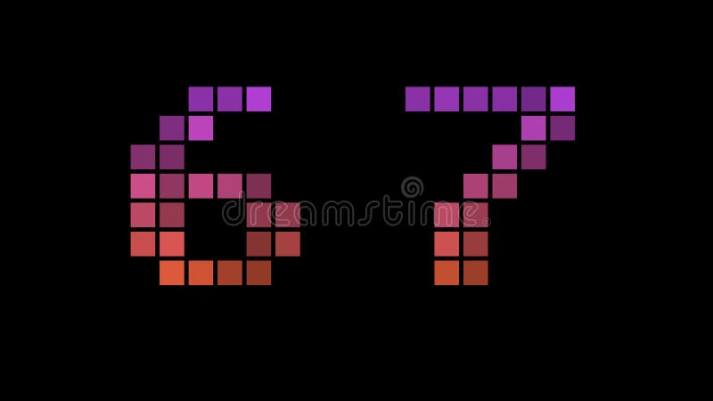 Numbers in Pixel Style, Number 8, Number 9, Retro Style, Game, Alpha ...