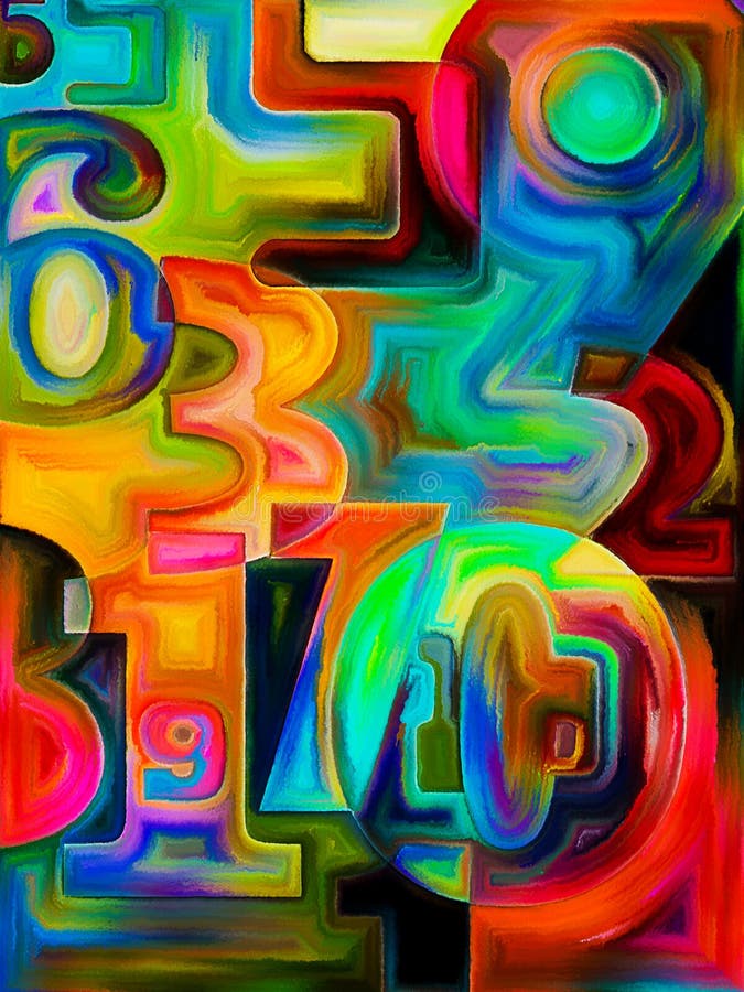 Numbers Processing stock illustration. Illustration of abstract - 72476033