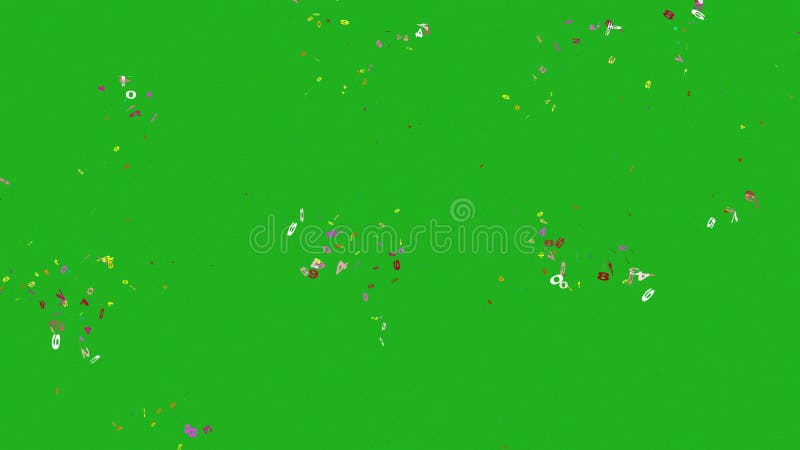 Numbers_rolling_in Green Screen Stock Footage - Video of bokeh, glitter ...