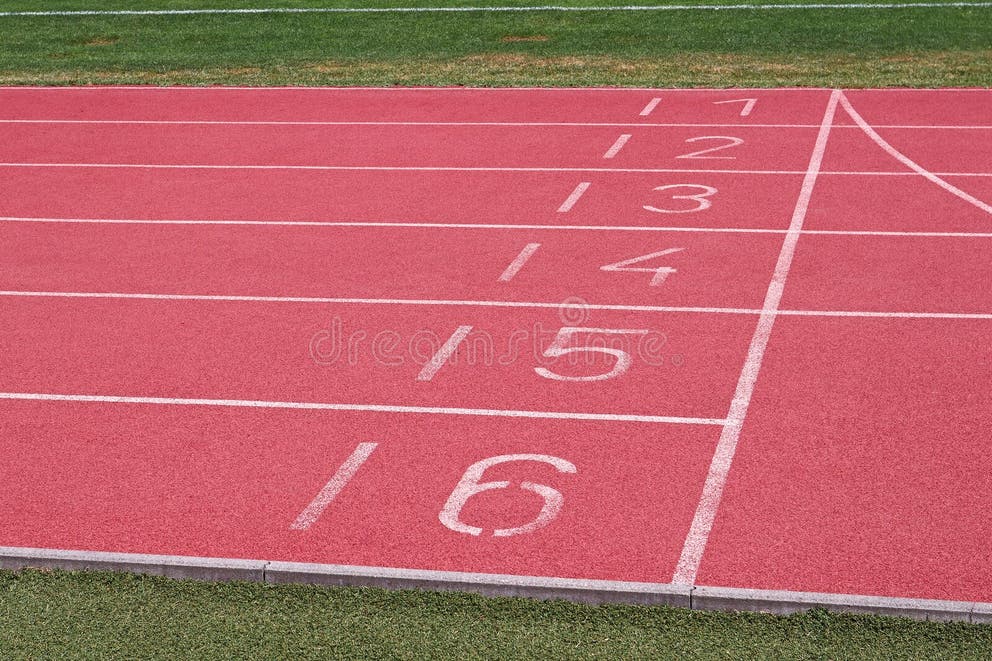 Numbers of the Running Track Stock Image - Image of outdoor, modern ...