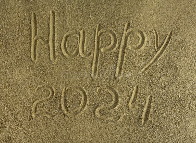 Numbers 2024 on the Sea Sand. Stock Photo - Image of symbol, word ...