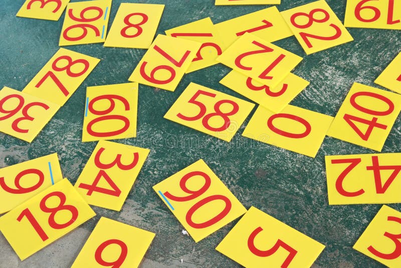 Numbers Series Painted on Green Wall. Stock Photo - Image of style ...