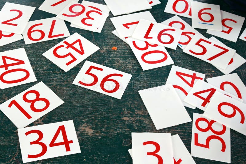 Numbers Series Painted on Green Wall. Stock Image - Image of frame ...