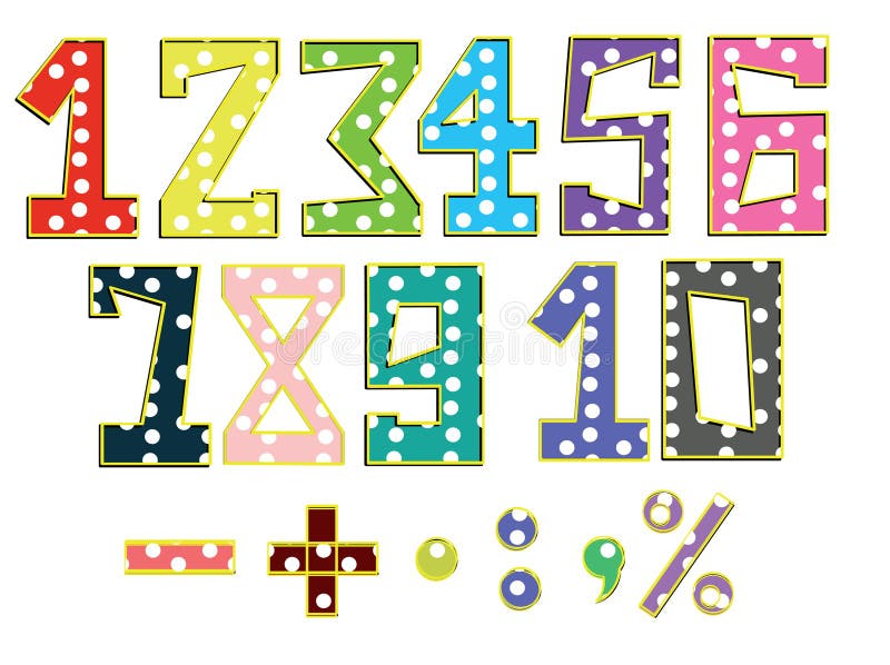 Number cards stock vector. Illustration of learning, number - 26420509