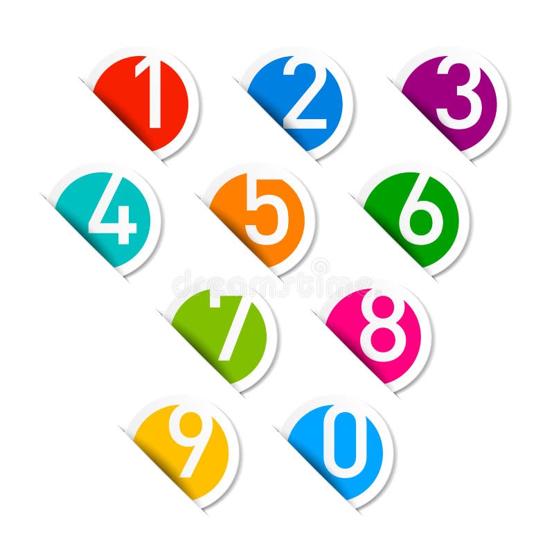 Number sign icons stock vector. Illustration of retro - 3297737