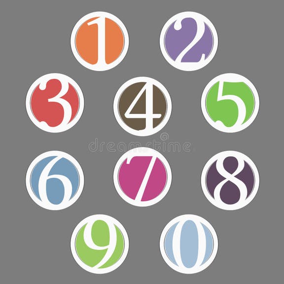 Chapter Numbers Design Stock Illustrations – 64 Chapter Numbers Design ...