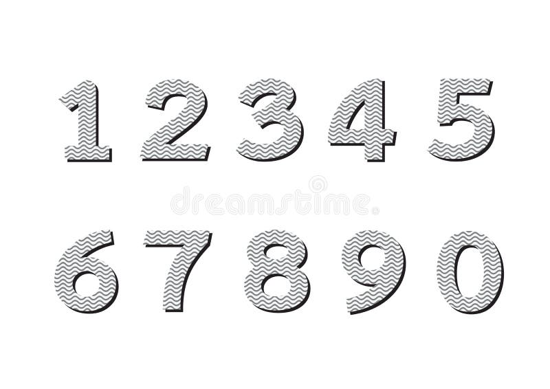 Numbers set. illustration stock illustration. Illustration of concept ...