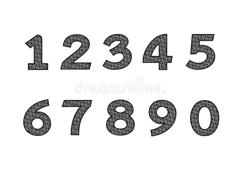 Numbers set. illustration stock illustration. Illustration of creative ...