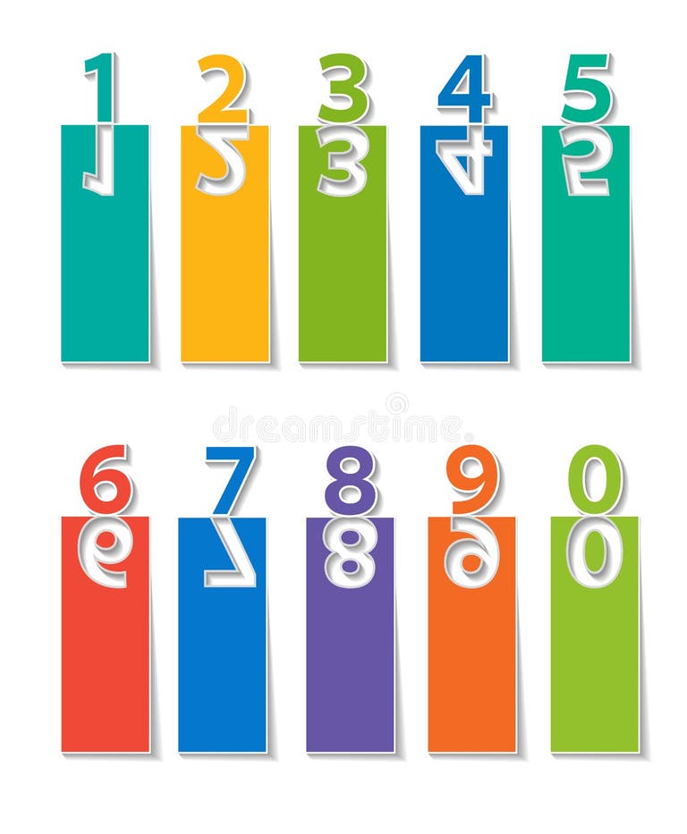 Colour Numbers Stock Illustrations – 2,693 Colour Numbers Stock ...