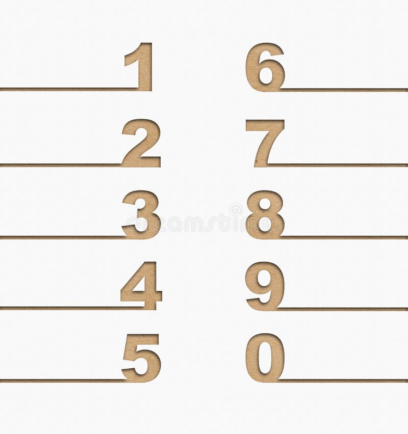 Stickman Ring Girl Sign Numbers Stock Vector - Illustration of numbers ...