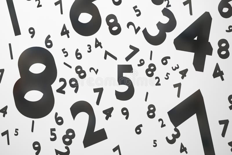 Numbers shadows stock illustration. Illustration of font - 51411672