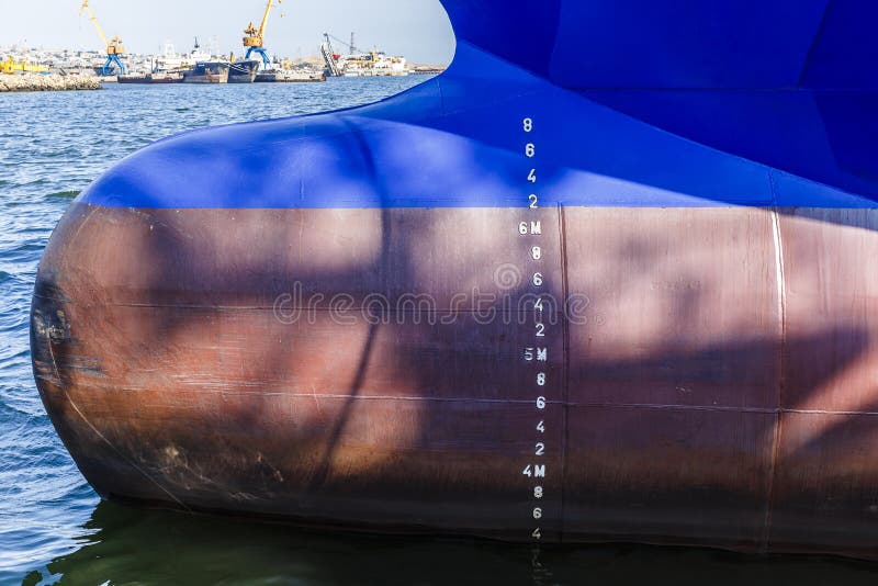 Numbers on the Ship`s Waterline Stock Photo - Image of industry ...