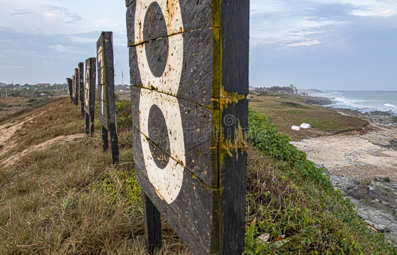 Numbers from a Shooting Range in Accra Ghana. Stock Photo - Image of ...
